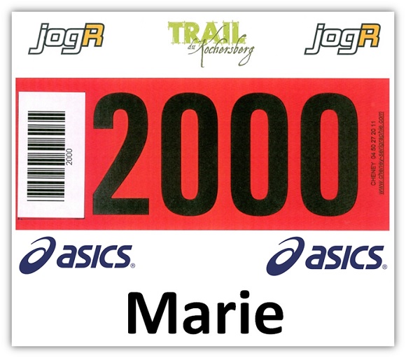 Dossard Personnalisé - Trail du Kochersberg